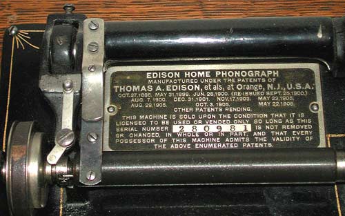 Edison Home Phonograph Model B